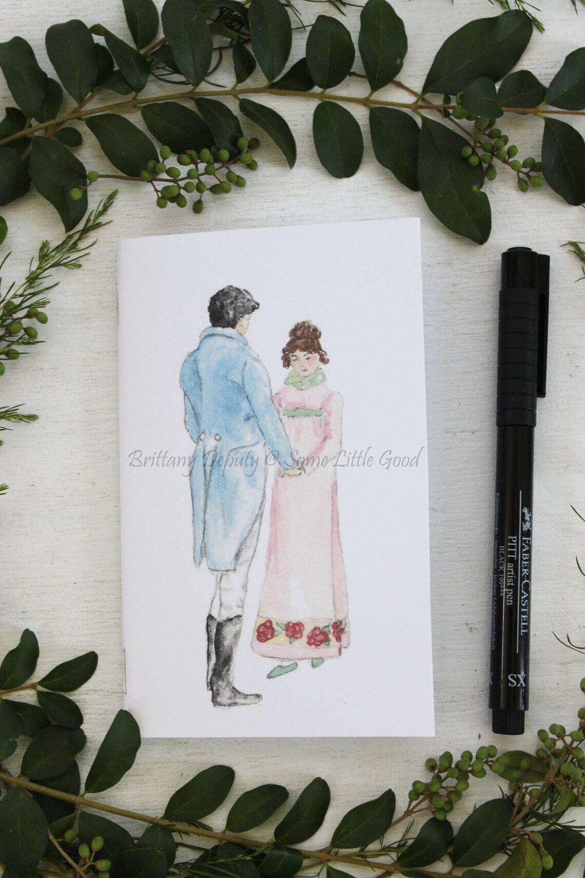 Jane Austen Notebook, Pride and Prejudice Blank Journal, Pocket Journal ...