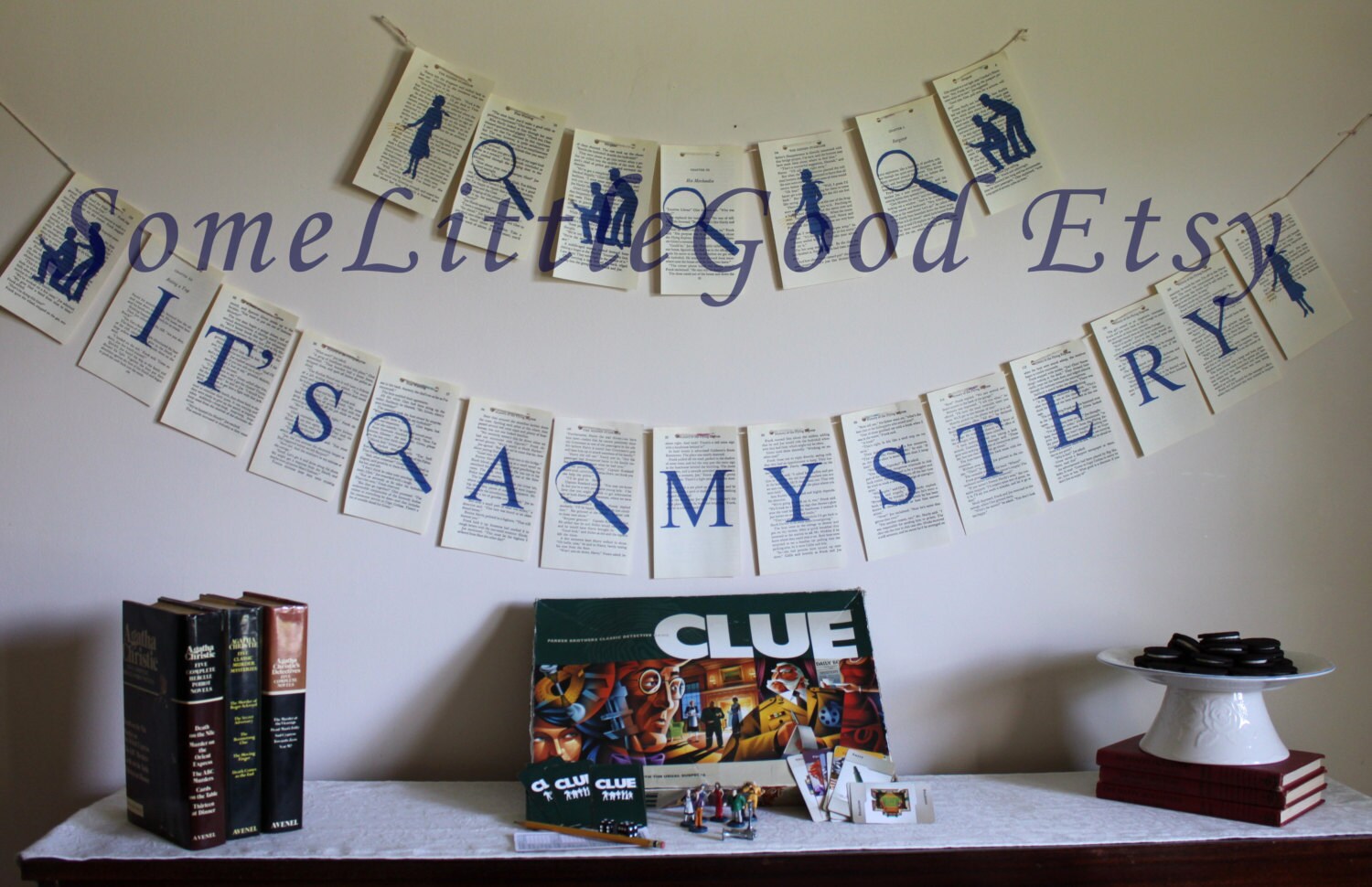 It's a Mystery Garland COMBO Set of Two Banners, Girl or Boy Detective ...