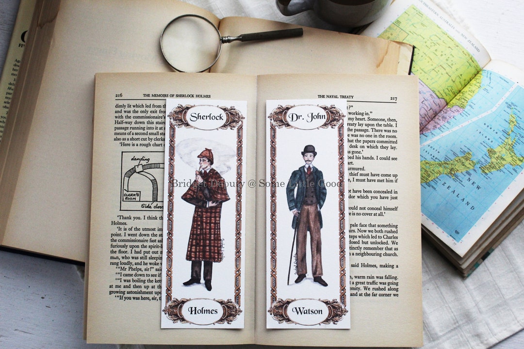 Sherlock Holmes Bookmark, Sherlock Book Mark, Arthur Conan Doyle ...