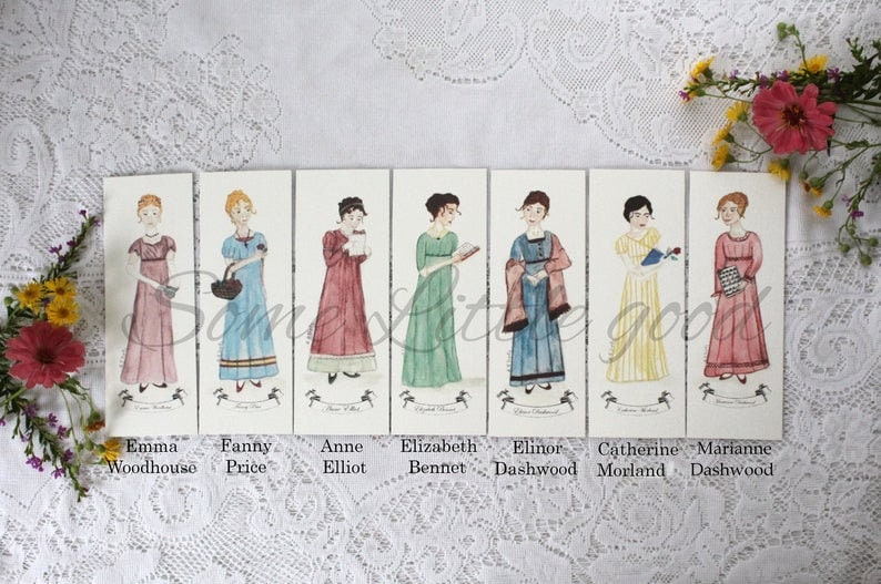 Anne Elliot Bookmark, Persuasion Book Mark, Jane Austen Bookmark, Book ...