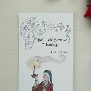 A Christmas Carol Bookmarks, Ebenezer Scrooge Book Mark, Bob Cratchit ...