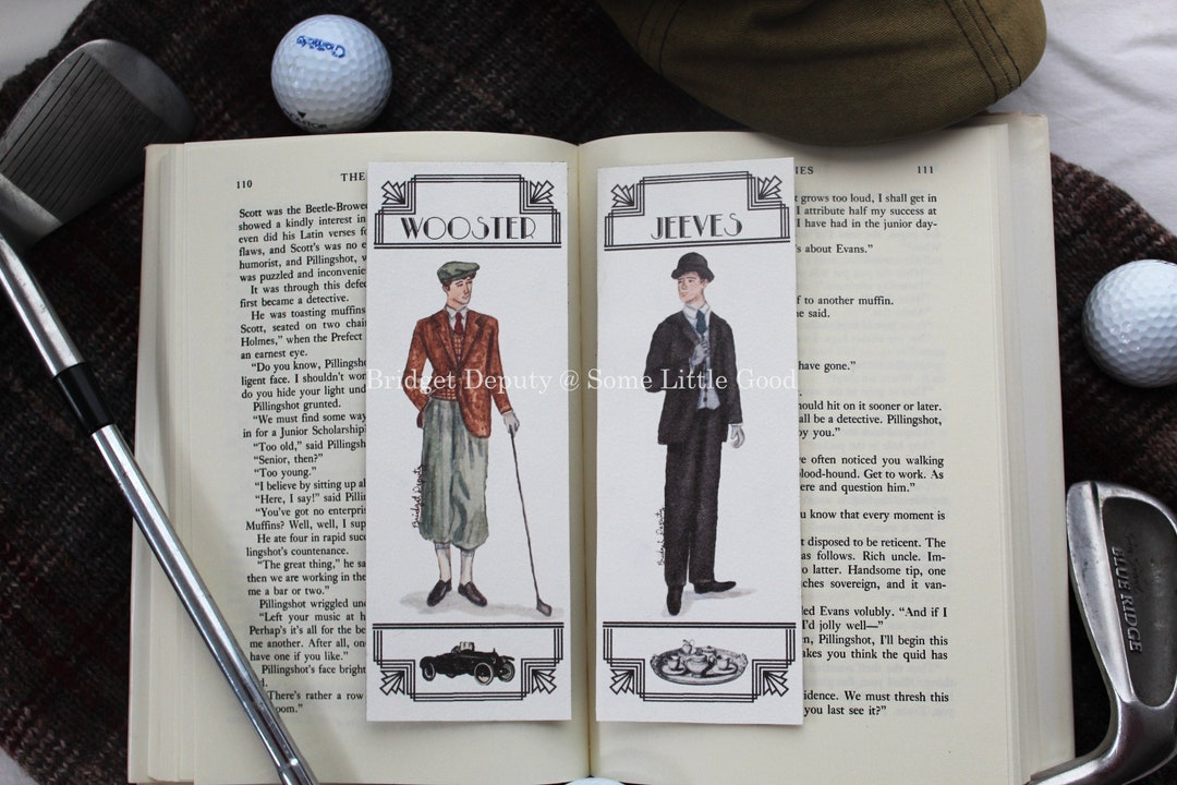 Jeeves Bookmark, Jeeves and Wooster Book Mark, P. G. Wodehouse Bookmark ...
