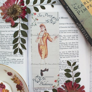 The Scarlet Pimpernel Bookmark, Sir Percy Blakeney and Marguerite Book ...