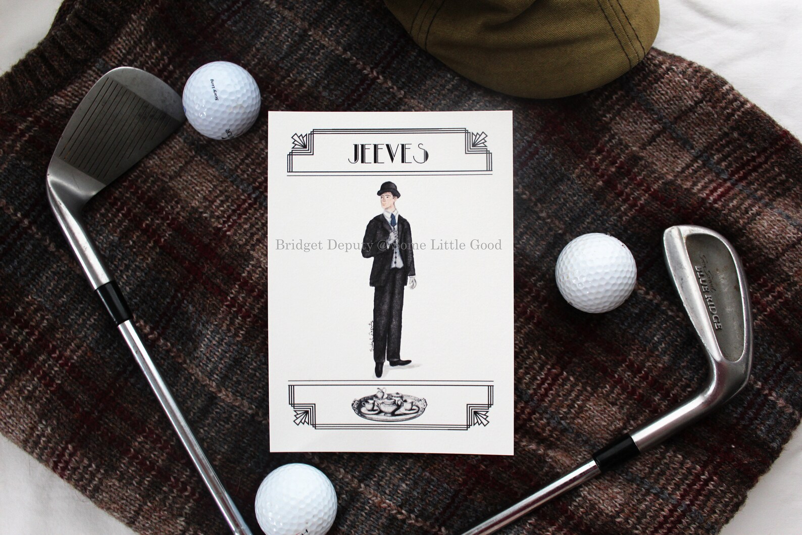 Jeeves Watercolor Art Print, Watercolor Jeeves and Wooster Art, P. G ...