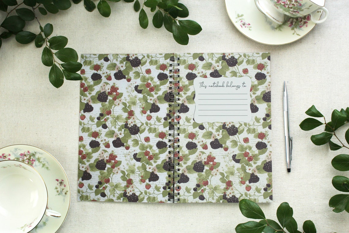 Blackberry Wren Spiral Notebook, Soft-cover Bird Scripture Journal ...
