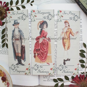The Scarlet Pimpernel Bookmark, Sir Percy Blakeney and Marguerite Book ...
