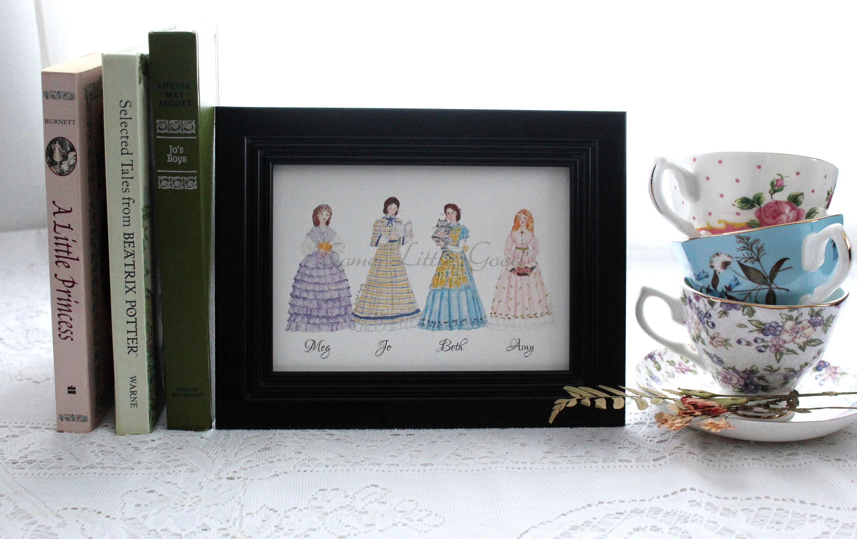 March Sisters Art Print Little Women Watercolor Book Art - Etsy 日本