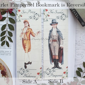 The Scarlet Pimpernel Bookmark, Sir Percy Blakeney and Marguerite Book ...