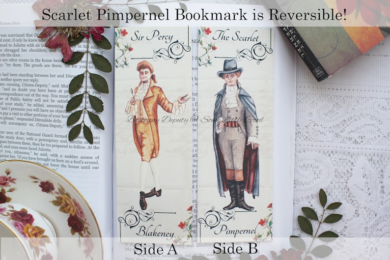 The Scarlet Pimpernel Bookmark Sir Percy Blakeney and - Etsy