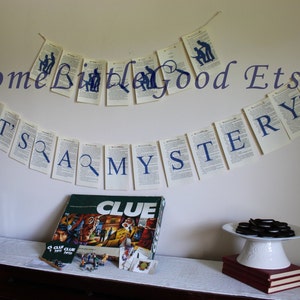 It's a Mystery Garland COMBO Set of Two Banners, Girl or Boy Detective ...