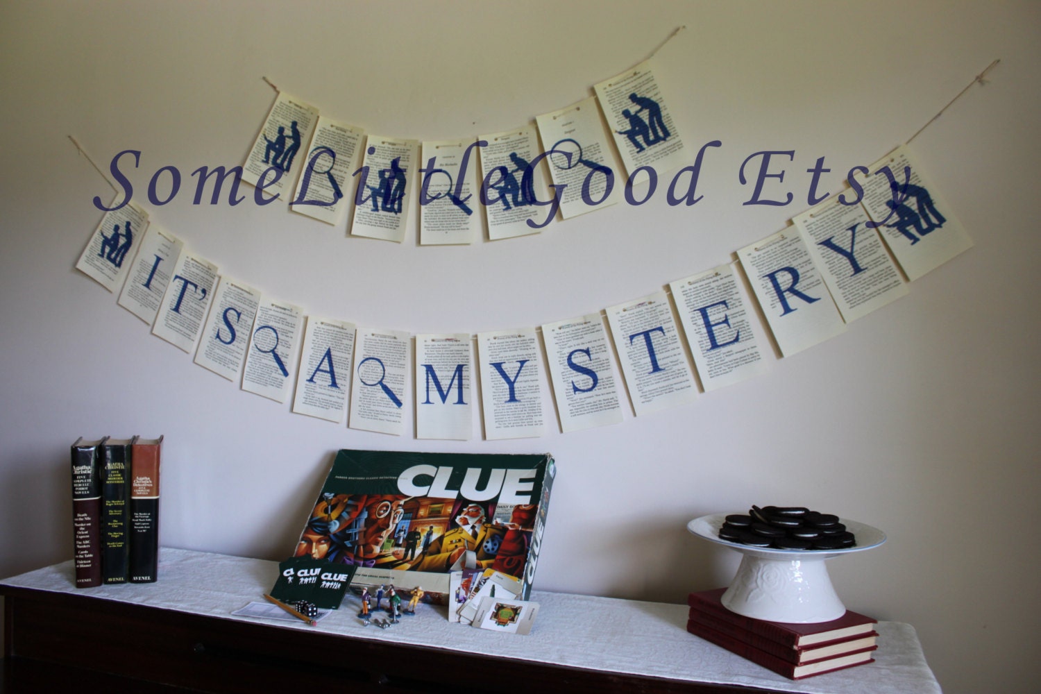 It's a Mystery Garland COMBO Set of Two Banners, Girl or Boy Detective ...