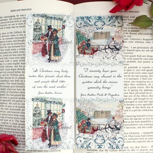 Pemberley Christmas Bookmarks, Pride and Prejudice Book Mark, Jane ...