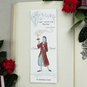 A Christmas Carol Bookmarks, Ebenezer Scrooge Book Mark, Bob Cratchit ...
