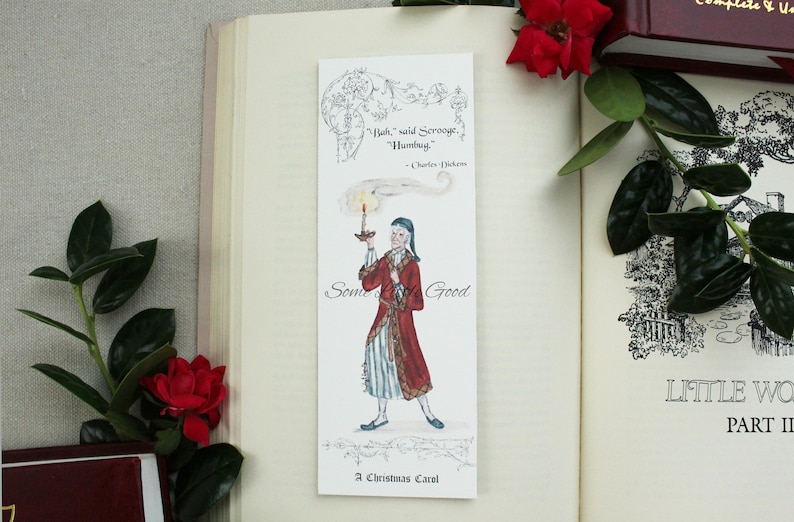 A Christmas Carol Bookmarks, Ebenezer Scrooge Book Mark, Bob Cratchit ...