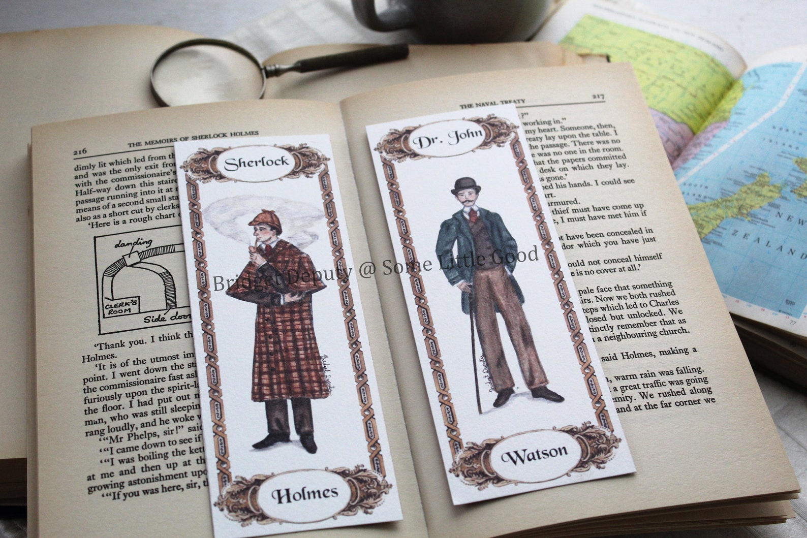 Sherlock Holmes Bookmark Sherlock Book Mark Arthur Conan | Etsy