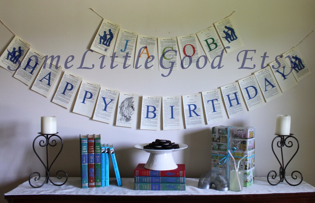 Birthday Detective Banners COMBO Set, A Birthday Garland and A ...