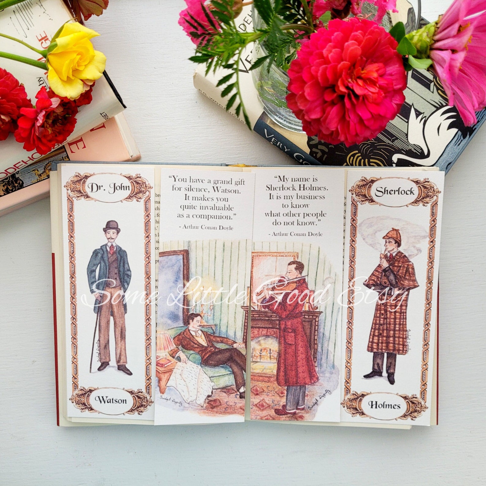 Sherlock Holmes Bookmark Collector's Set Sherlock Holmes | Etsy