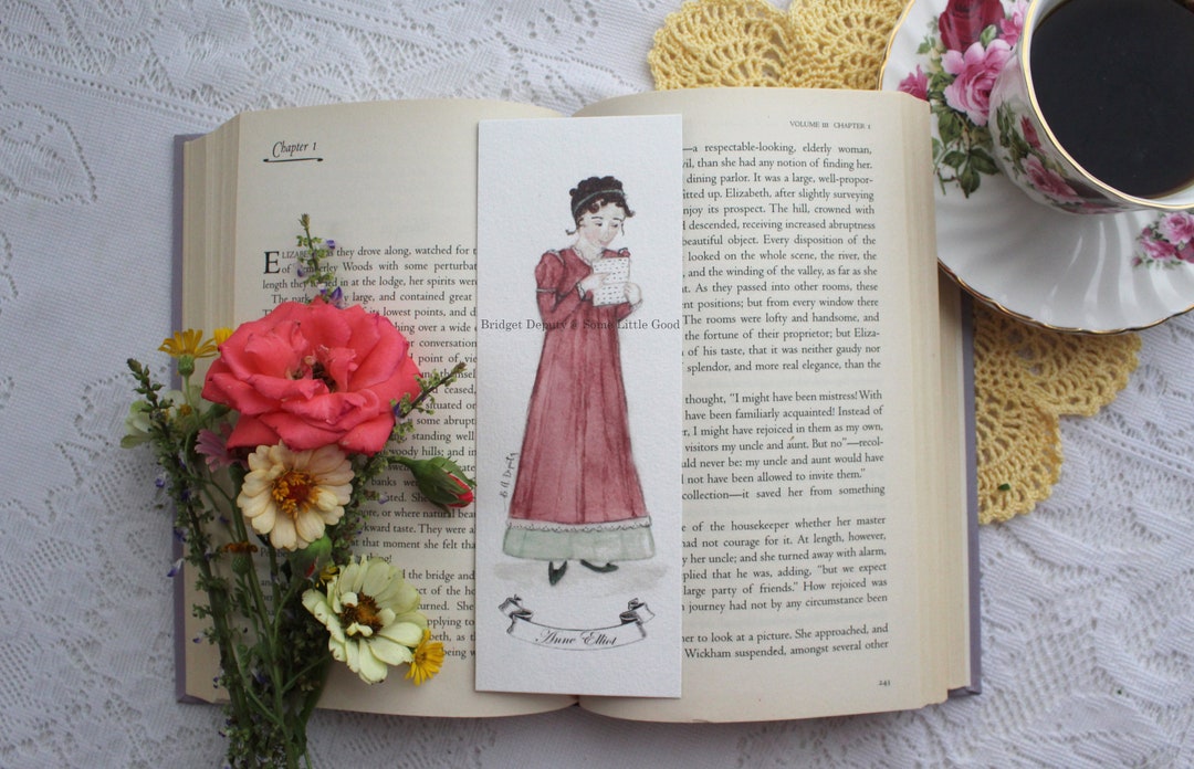 Anne Elliot Bookmark, Persuasion Book Mark, Jane Austen Bookmark, Book ...