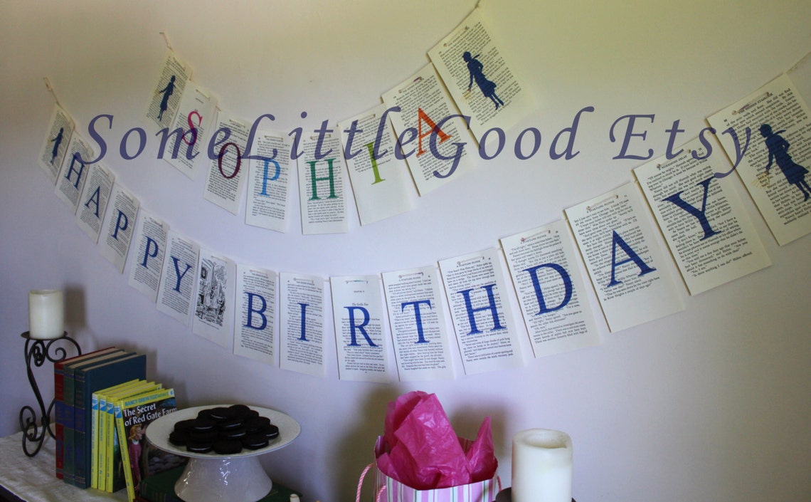 Birthday Detective Banners COMBO Set A Birthday Garland and A | Etsy