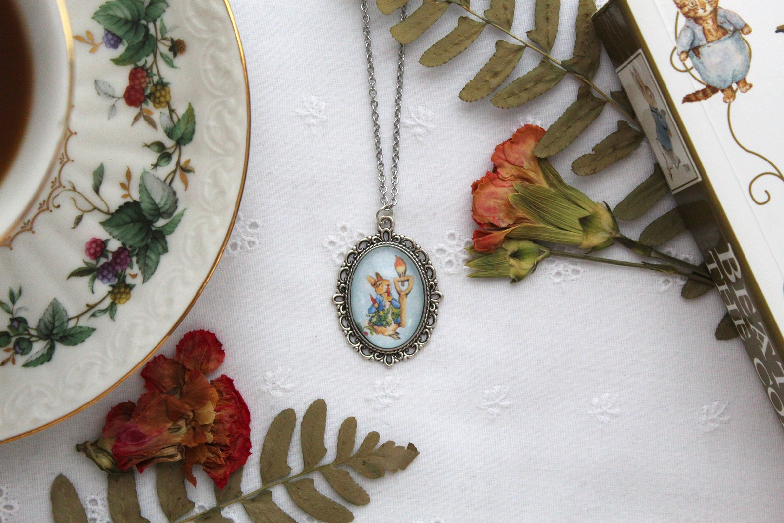 Peter Rabbit Necklace, Beatrix Potter Jewelry, the Tale of Peter Rabbit ...