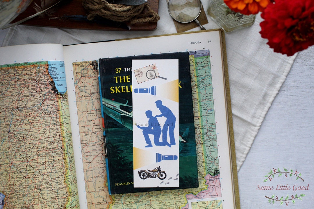 Boy Detectives Bookmark, Mystery Book Mark, Kids Spy Bookmark, Book ...