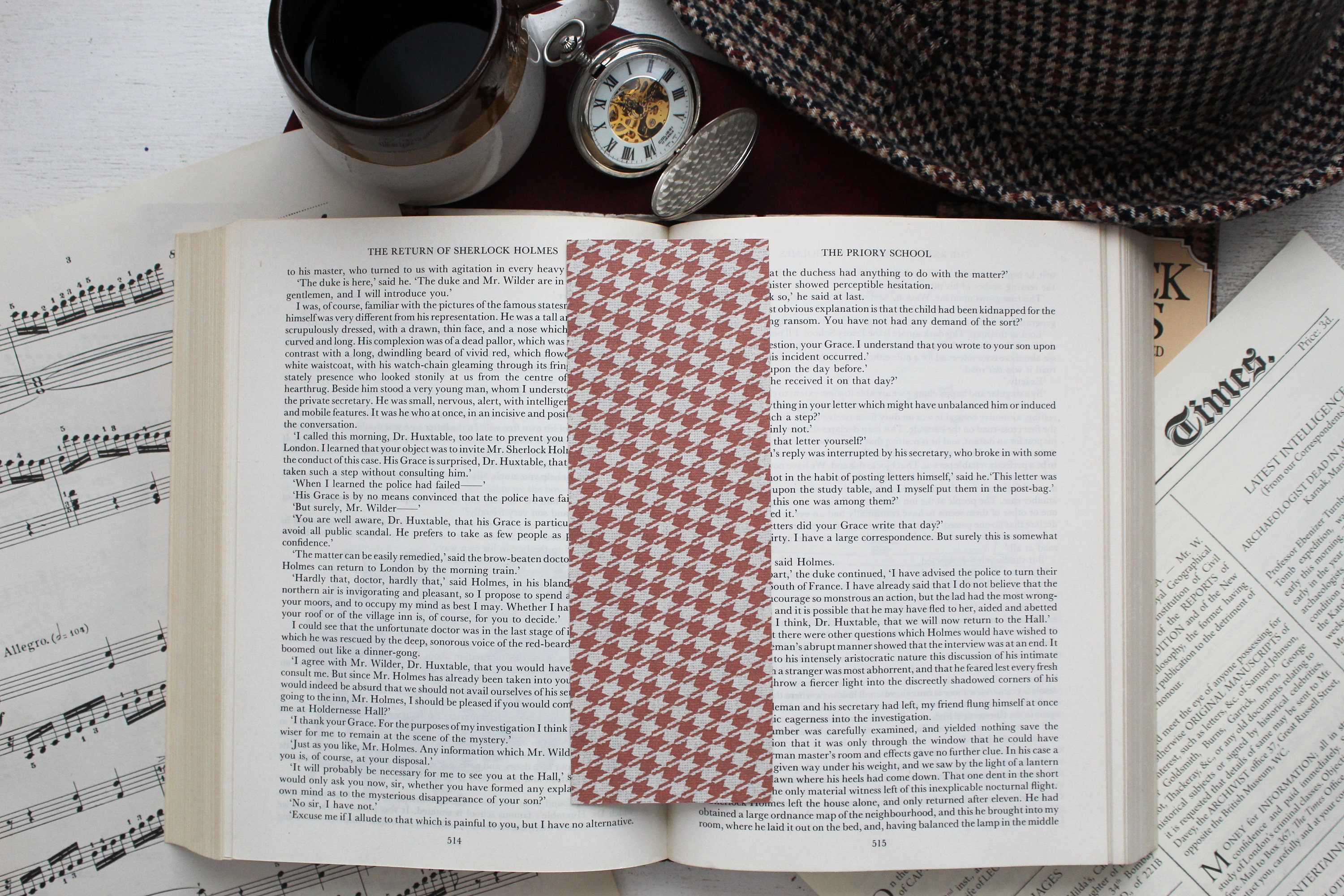 Sherlock Holmes Bookmark, Sherlock Book Mark, Arthur Conan Doyle ...