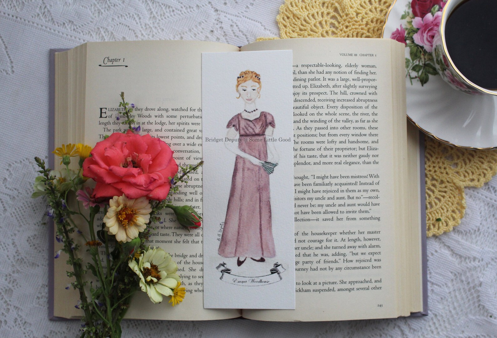 Emma Woodhouse Bookmark Emma Book Mark Jane Austen Bookmark | Etsy