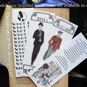 Jeeves and Wooster Quote Bookmark, P. G. Wodehouse Bookmark, Jeeves and ...