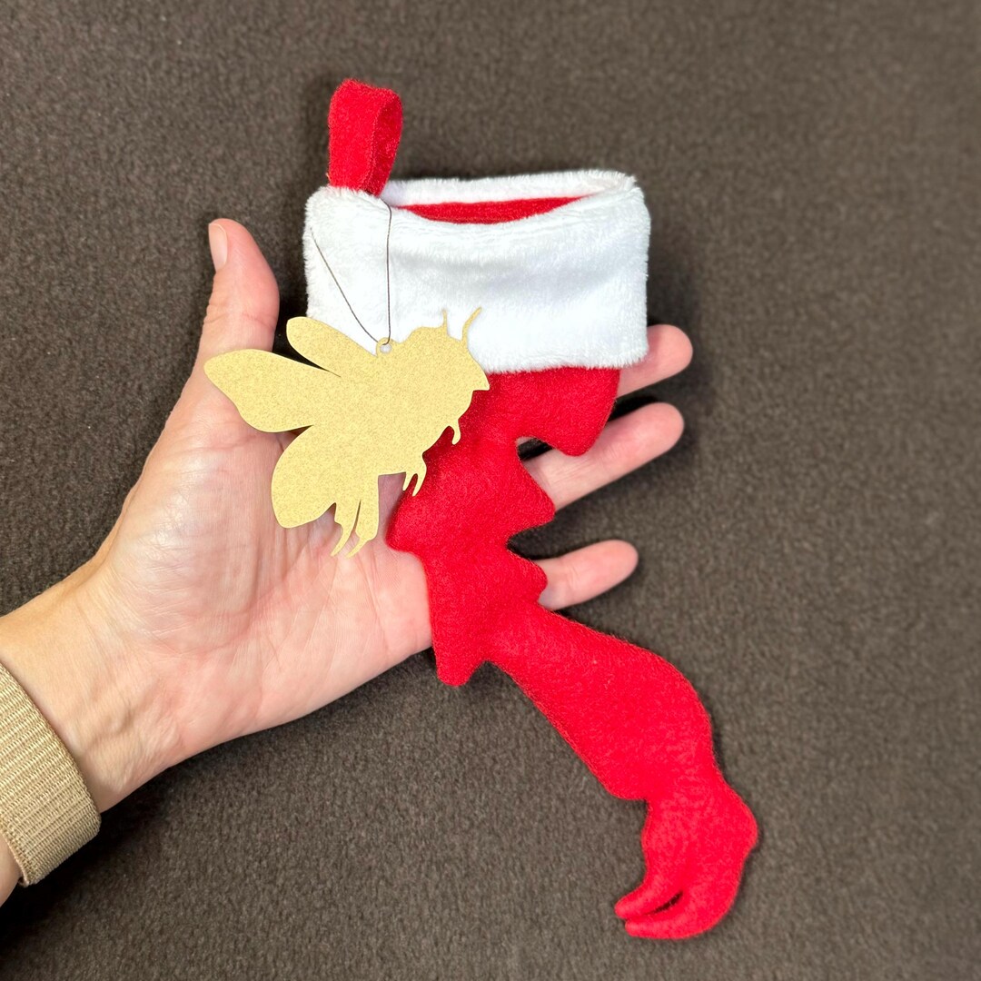 Bee Foot Shaped Christmas Stocking, Honeybee, Beekeeper, Apiarists ...