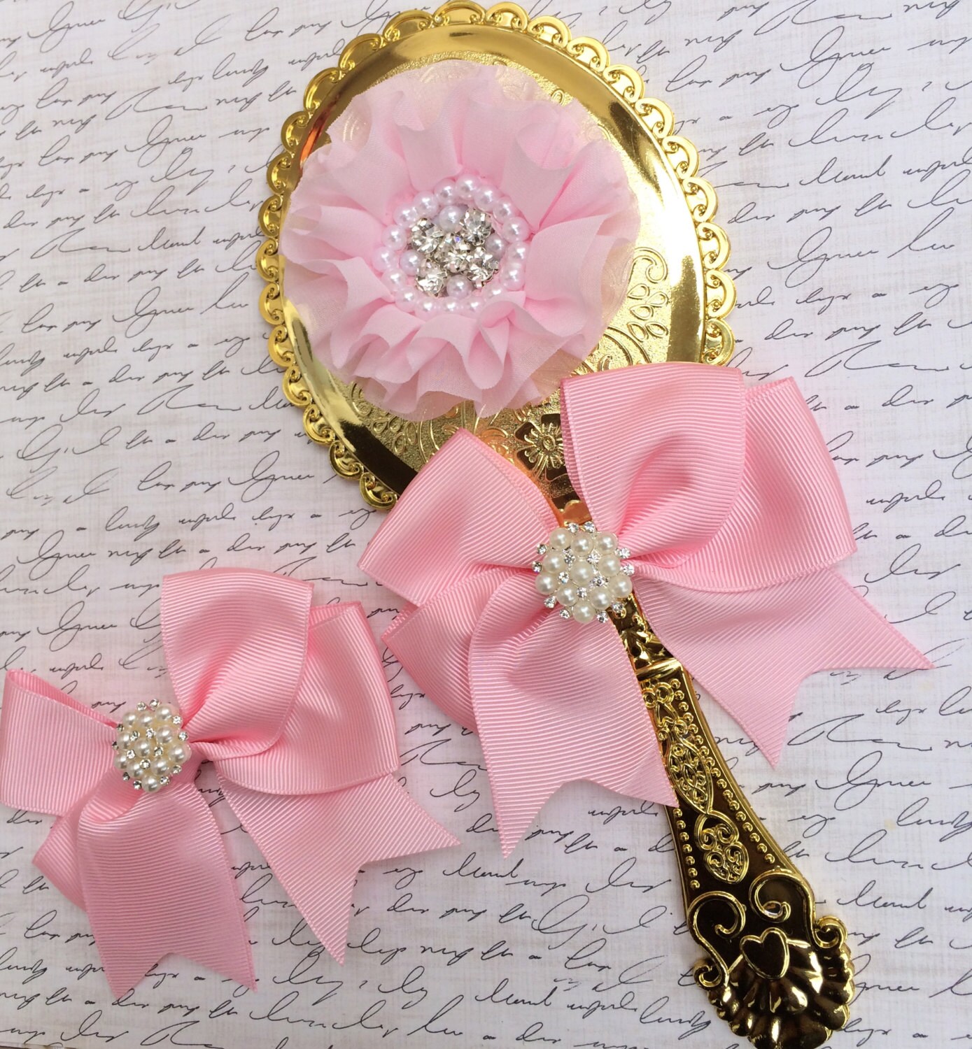 Over the Top Gold Princess Hand Mirror - Princess Party Favors -girls ...