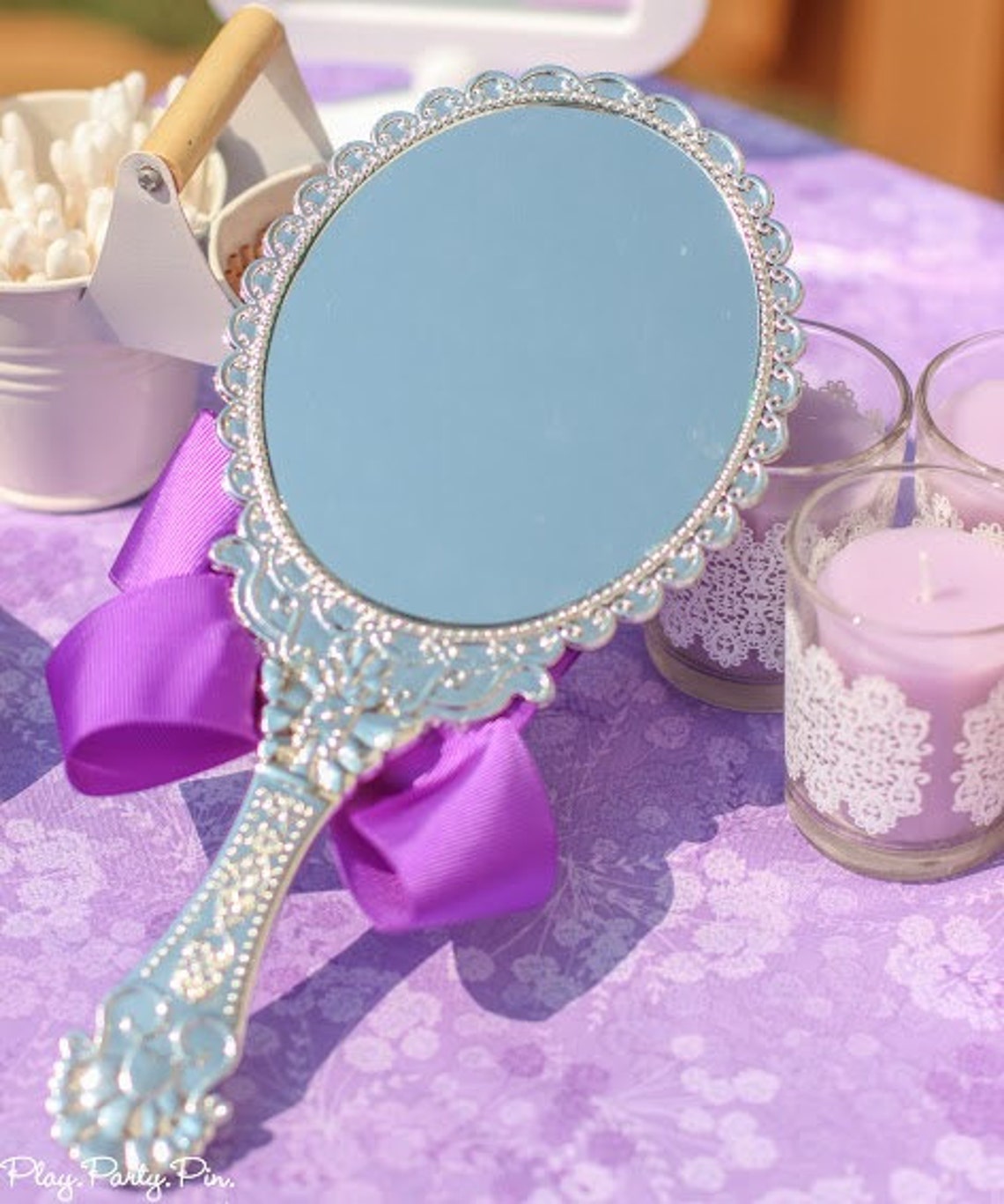 Girls Princess Mirror Purple Princess Vanity Mirror With - Etsy