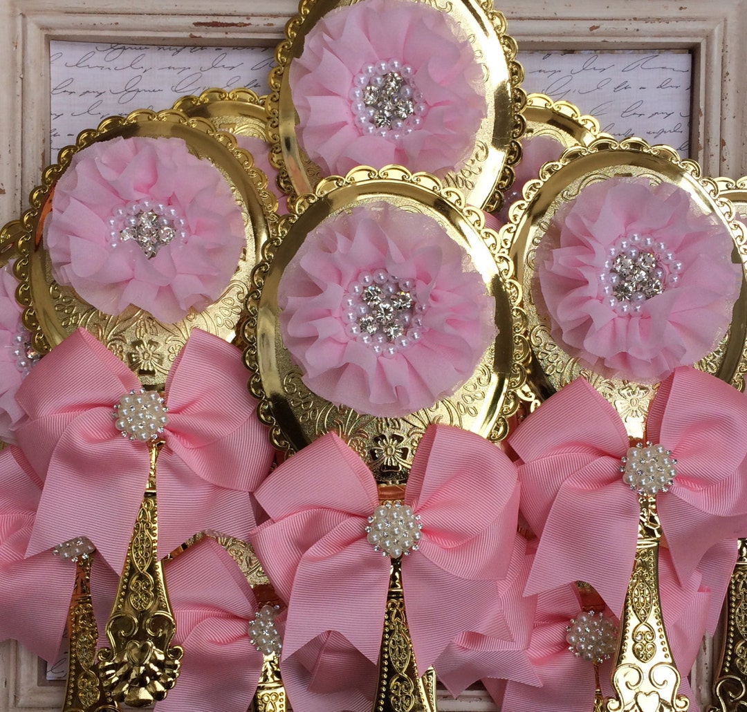 Over the Top Gold Princess Hand Mirror - Princess Party Favors -girls ...