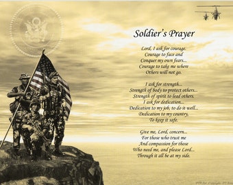 A Soldier's Remembrance Memorial Poem Digital Print Poem | Etsy