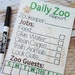 Pretend Zookeeper Check in Report Form - Pretend Play Imaginary ...