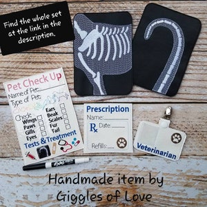 Pretend Play Animal Pet X-ray Set - Vet Veterinarian - Handmade Child ...