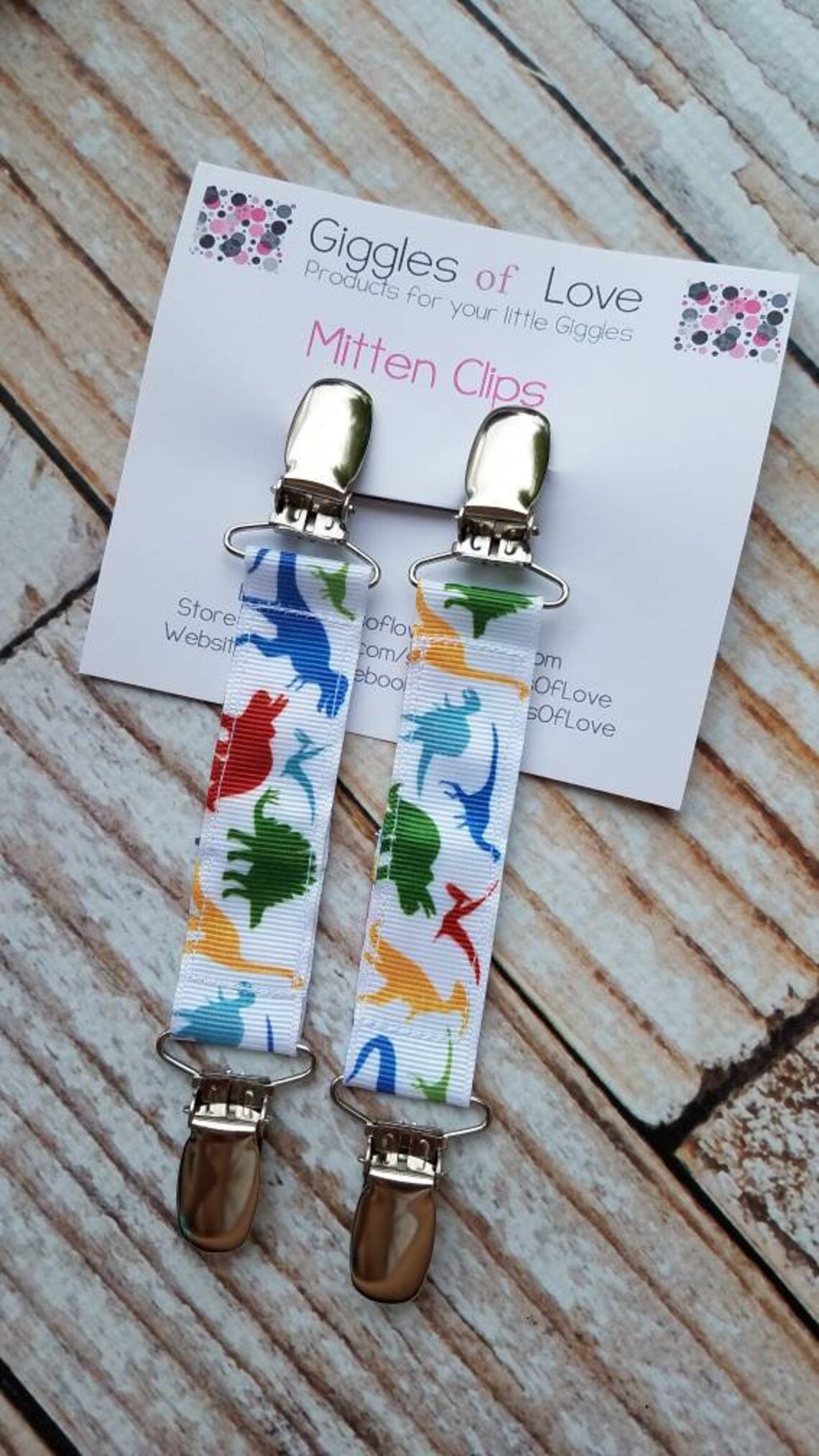 Pair of Mitten Clips Double Sided Boy Girl Infant Toddler | Etsy