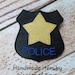 Pretend Play Police Officer Badge - Handmade Child Gift Preschool ...