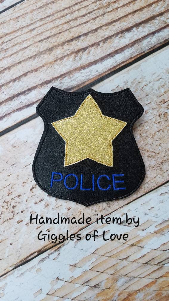 Pretend Play Police Officer Badge Handmade Child Gift - Etsy
