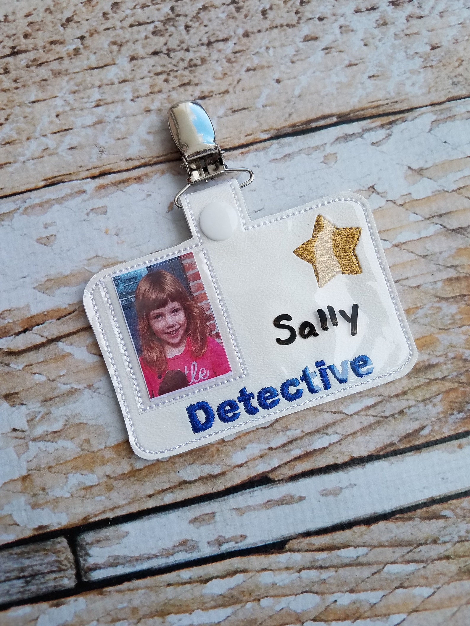 Pretend Play Detective ID or Name Badge Handmade Child Gift - Etsy