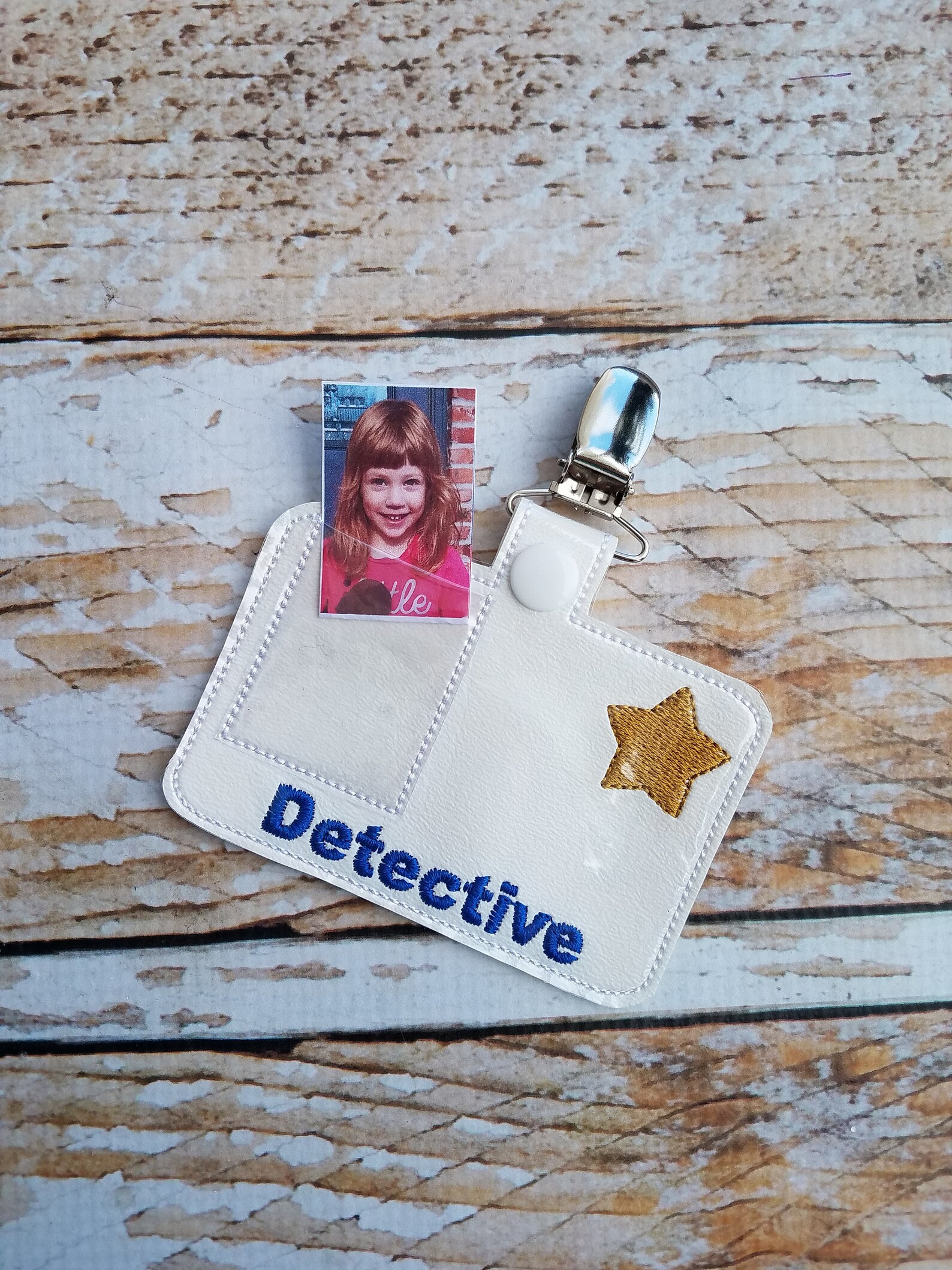 Pretend Play Detective ID or Name Badge Handmade Child Gift - Etsy