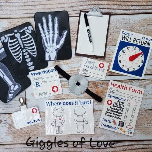 Pretend Play X-ray Set Handmade Child Gift Doctor Nurse - Etsy