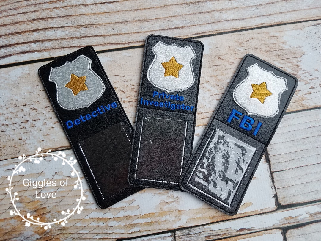 Pretend Play ID Badge: FBI, Detective, Private Investigator - Handmade ...