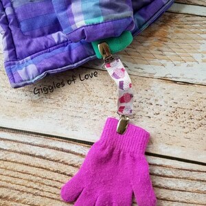 Pair of Mitten Clips - Double Sided - Girl Infant Toddler Child Winter ...