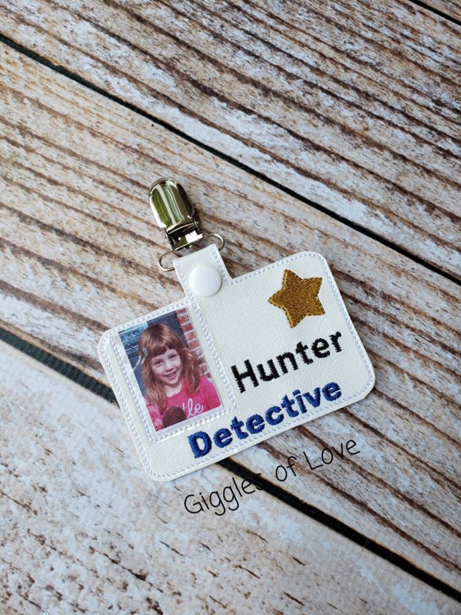 Pretend Play Detective ID or Name Badge Handmade Child Gift - Etsy