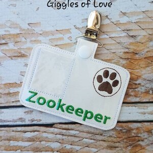Pretend Play Zookeeper Badge - Handmade Child Gift Educational ...