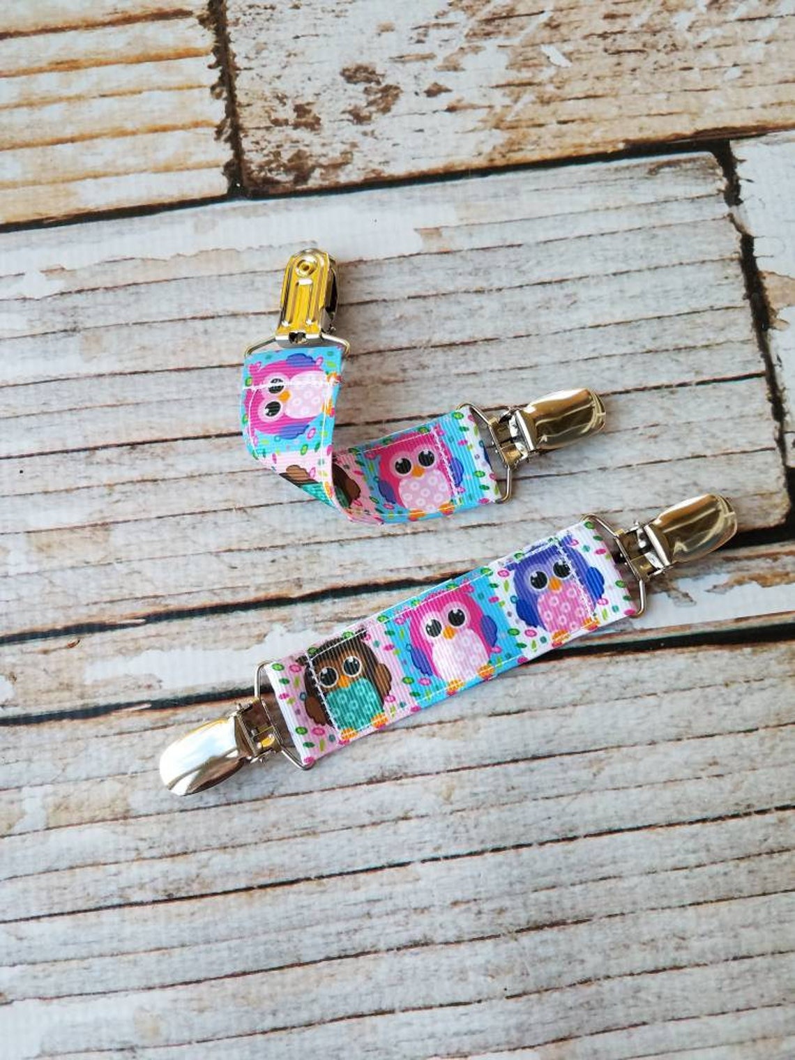 Pair of Mitten Clips Double Sided Girl Infant Toddler - Etsy