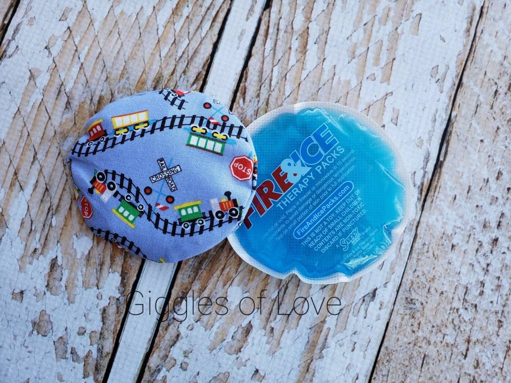 Child Ice Pack (trains)- Injury Ice Pack, Reusable, Child Kid Toddler ...