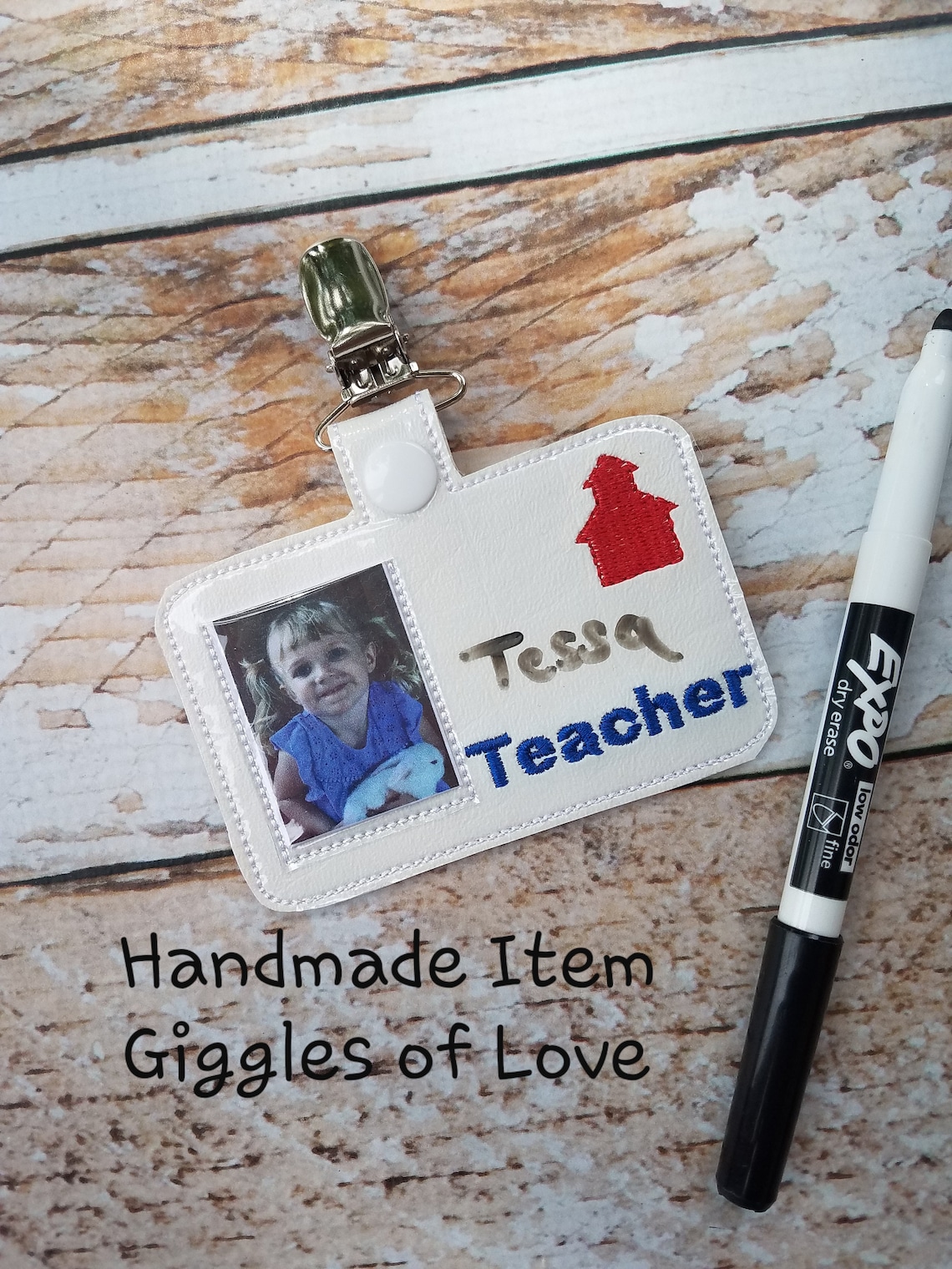 Pretend Play Teacher Badge - Handmade Child Gift Educational ...
