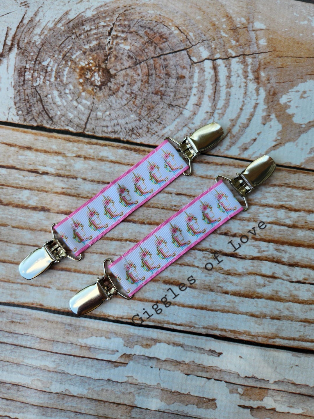 Pair of Mitten Clips - Double Sided - Boy Girl Infant Toddler Child ...