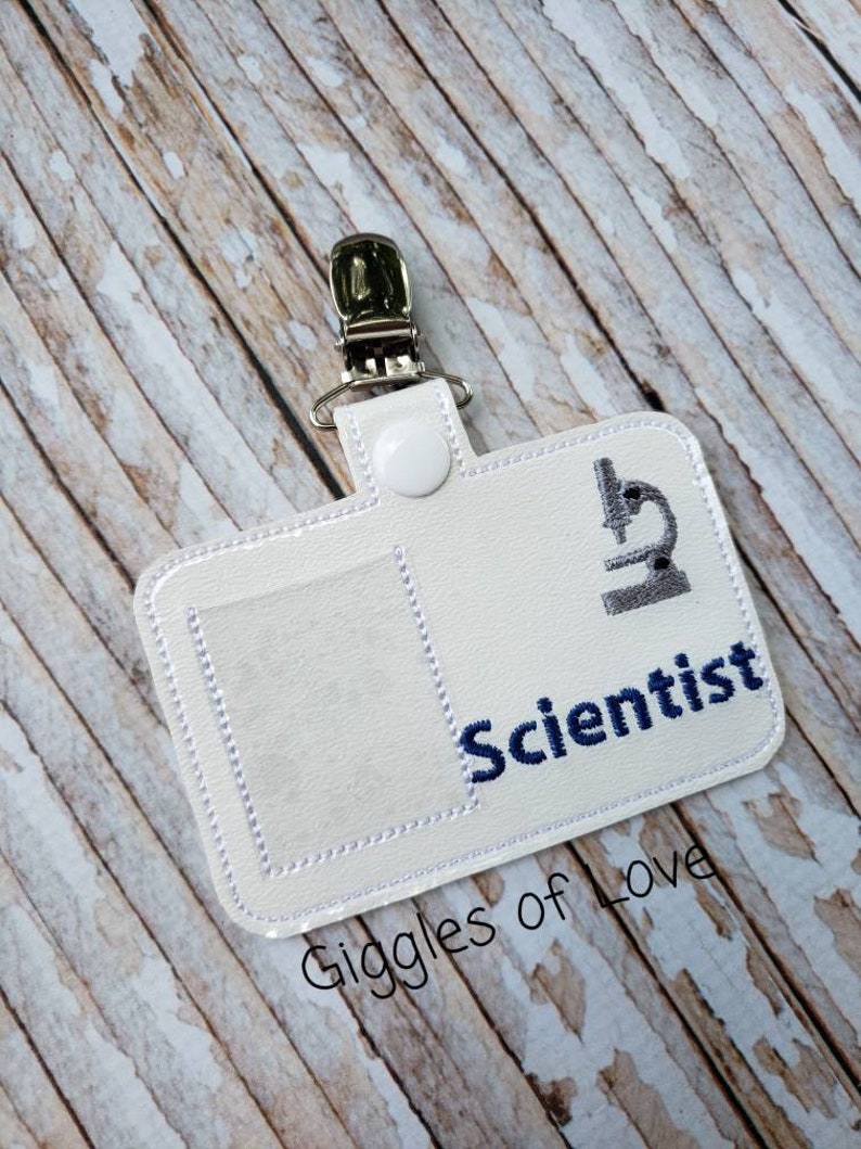 Personalized Pretend Play Scientist Badge Handmade Child - Etsy